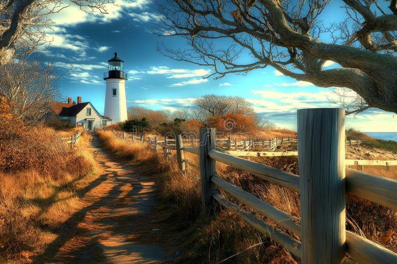 Highland Lighthouse Stands on Cape Cod, in the State of Massachusetts ...