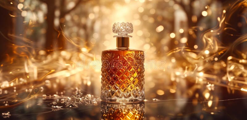 Highland Park Rye Shot in Gold Stock Illustration - Illustration of ...