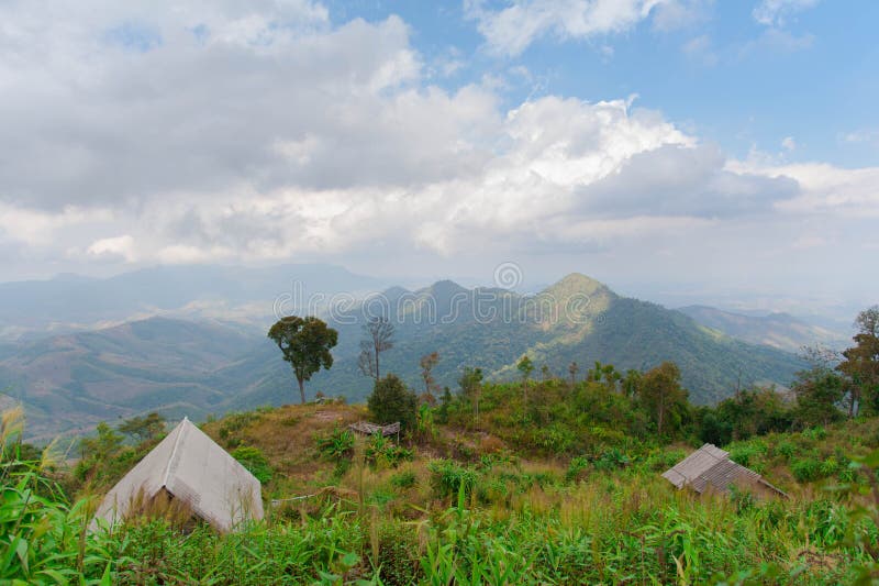 Highlander Farmer`s Cottage Stock Image - Image of environment, nature ...