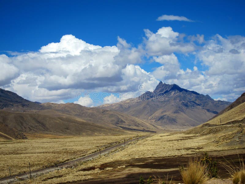 Highlands in Andes Mountains, Peru Stock Image - Image of beautiful ...