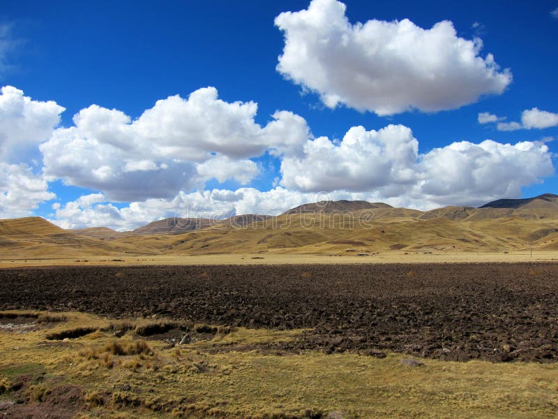 Highlands in Andes Mountains, Peru Stock Image - Image of beautiful ...