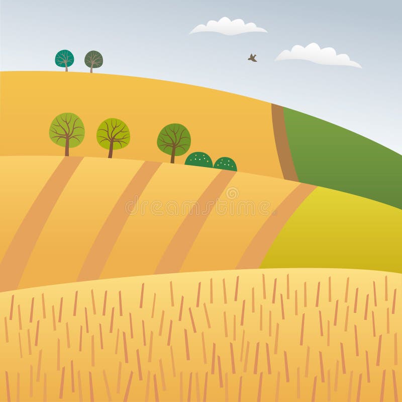 Highlands stock vector. Illustration of straw, path, ground - 60886466