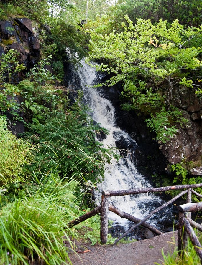 Highlands waterfall stock image. Image of motion, united - 12275177