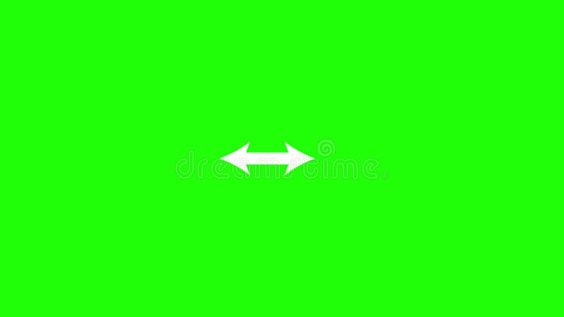 Highlight Arrow Shape Elements of Motion Graphics with Green Screen. Arrow Pointing To the Right ...