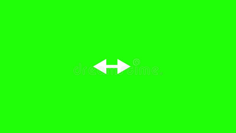 Highlight Arrow Shape Elements of Motion Graphics with Green Screen. Arrow Pointing To the Right ...