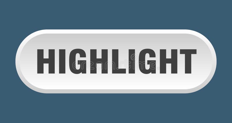 Highlight Button. Sticker. Banner. Rounded Glass Sign Stock Vector ...