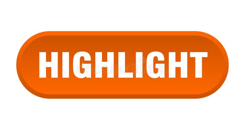 Highlight Button. Sticker. Banner. Rounded Glass Sign Stock Vector ...