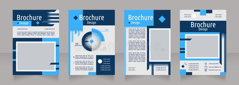 Highlight Company Direction Blank Brochure Design Stock Vector ...
