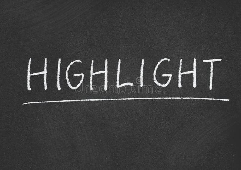 Highlight stock photo. Image of blackboard, concept - 146060576
