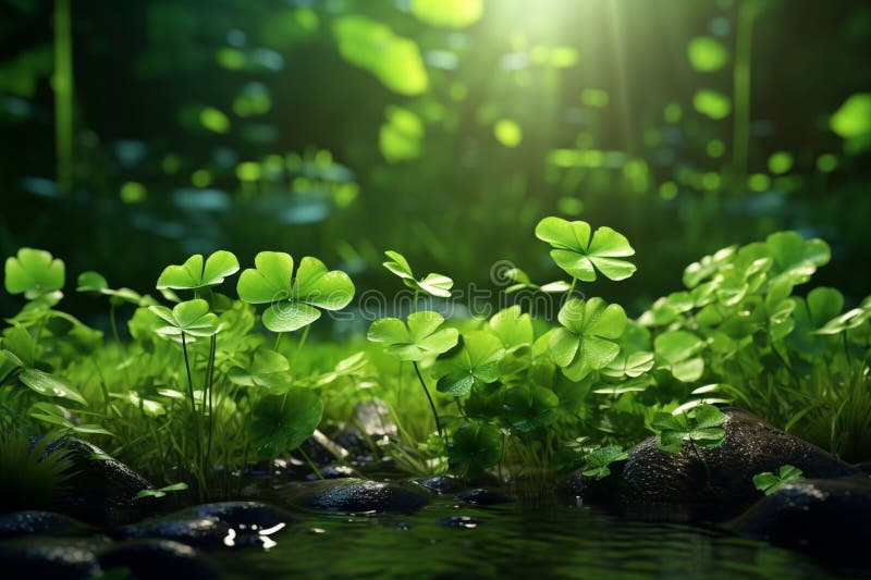 Highlight the Ecological Benefits of Shamrocks Stock Illustration ...