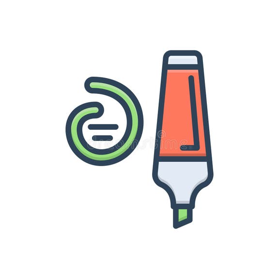 Color Illustration Icon for Highlight, High Point and Main Stock Vector ...