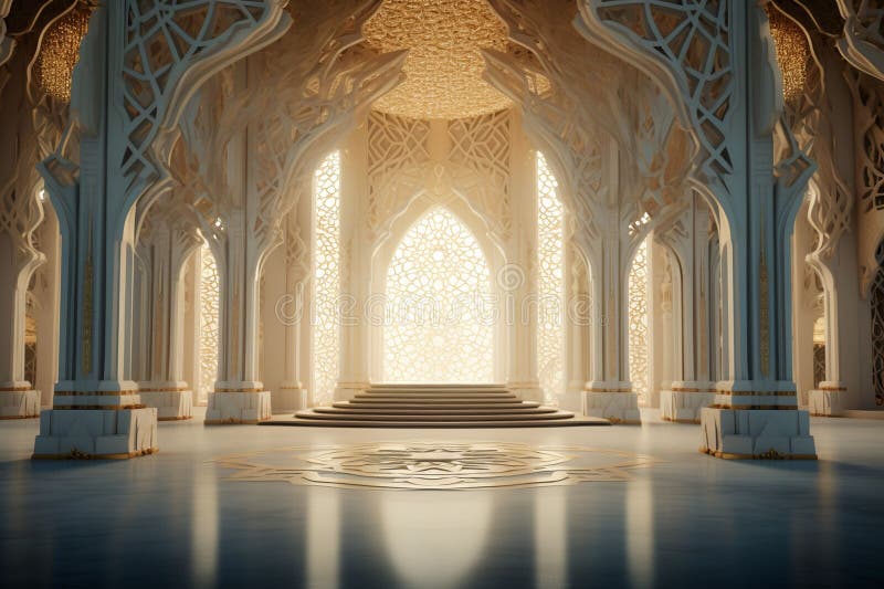 Highlight the Integration of Islamic Art Stock Illustration ...