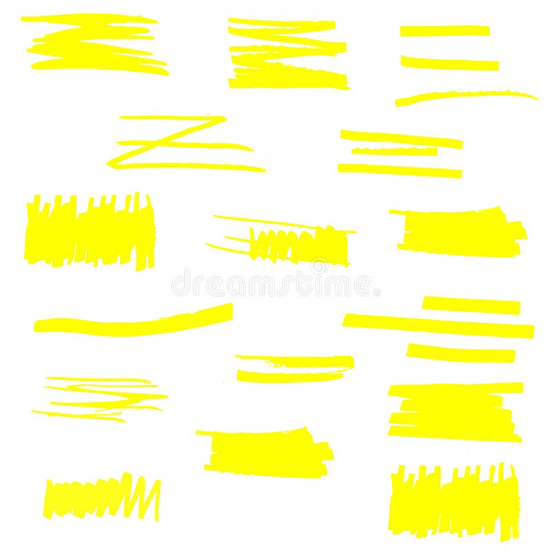Highlight marker lines. stock vector. Illustration of abstract - 144560990