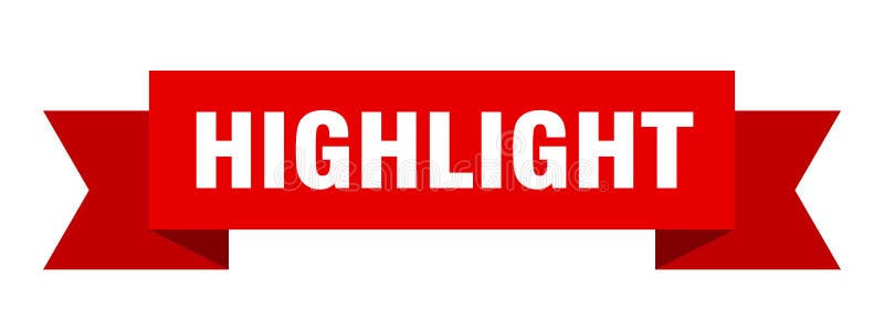 Highlight Ribbon. Highlight Isolated Band Sign Stock Vector ...