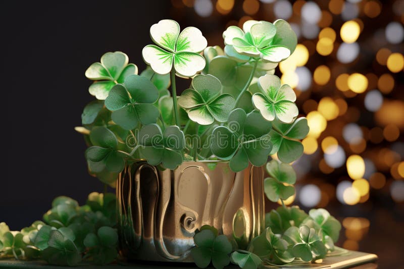 Highlight the Role of Shamrocks in Festive Stock Illustration ...