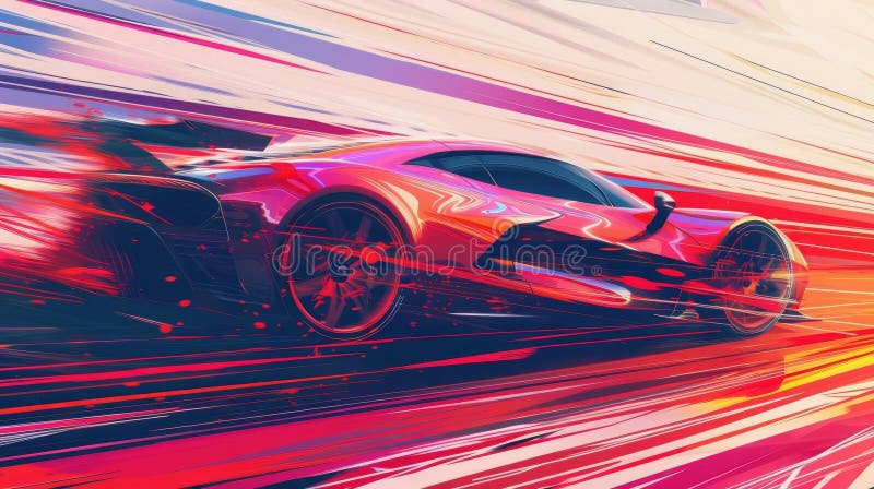 Highlight the Sharp Dynamic Lines of a Concept Sports Car Emphasizing ...