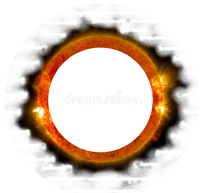 Highlight Sign or Note Posting with a Sun Ring Stock Illustration ...