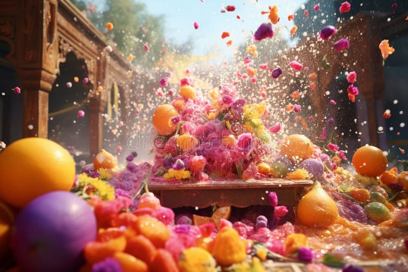 Highlight the Significance of Water in Holi Stock Photo - Image of ...