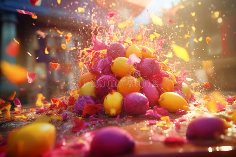 Highlight the Significance of Water in Holi Stock Photo - Image of star ...