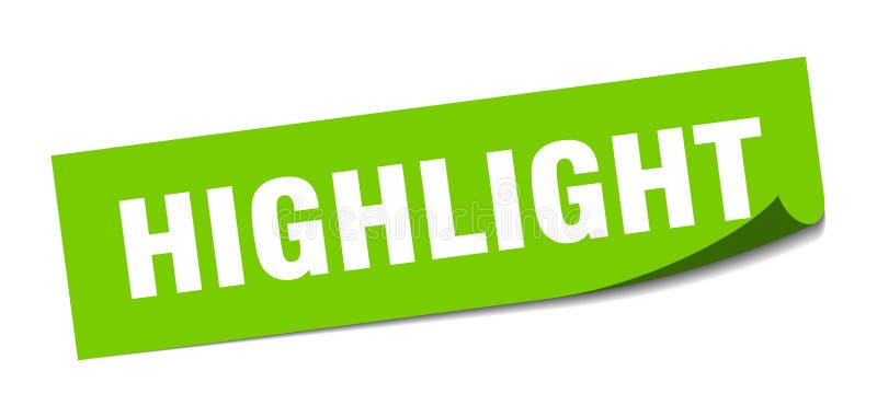 Highlight Sticker. Highlight Square Isolated Sign Stock Vector ...
