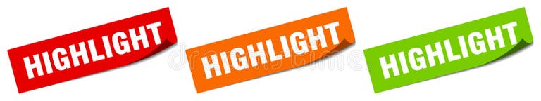 Highlight Sticker. Highlight Square Isolated Sign Stock Vector ...