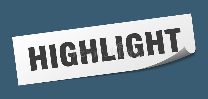 Highlight Sticker. Highlight Square Isolated Sign Stock Vector ...