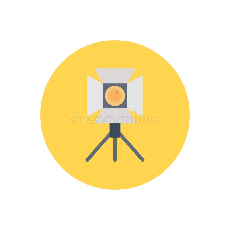 Highlight Vector Flat Color Icon Stock Vector - Illustration of icon ...