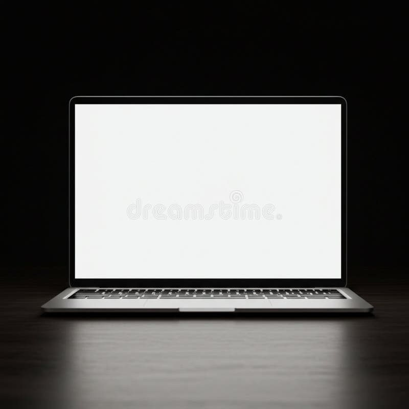 AI-Generated Laptop Display for Digital Solutions and Creative Projects ...