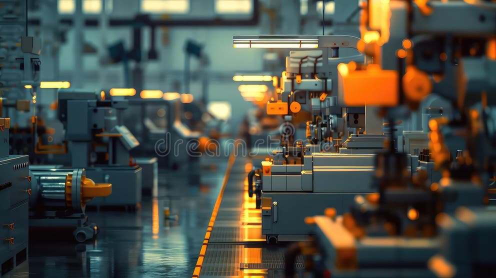 Highlighted Advanced Technology Machine in a Room with Various Other ...