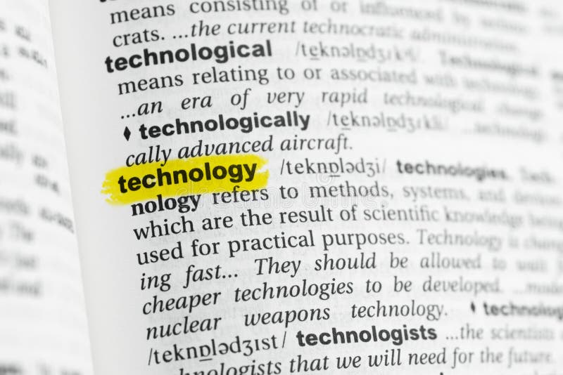 Highlighted English Word & X22;technology& X22; and Its Definition at ...