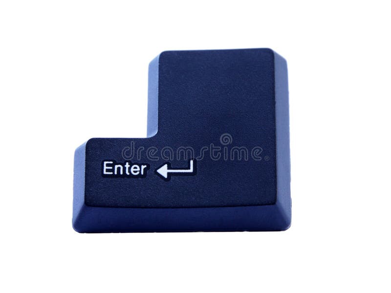Computer Enter Key with Finger Pressing Button Stock Photo - Image of ...
