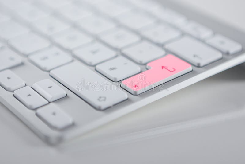 Highlighted ENTER Key on a Keyboard Stock Photo - Image of enter ...