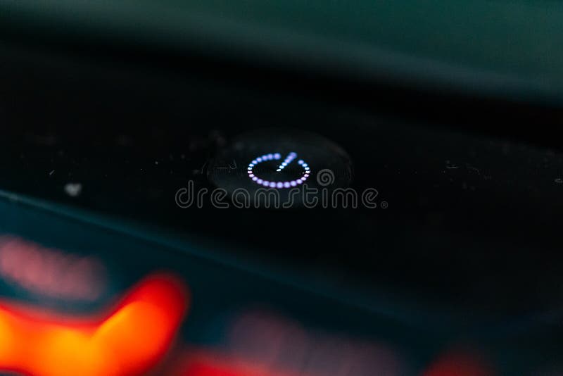 Highlighted Power Button on Laptop with Red Highlighted Keyboard Stock ... Highlighted Power Button on Laptop with Red Highlighted Keyboard Stock ...