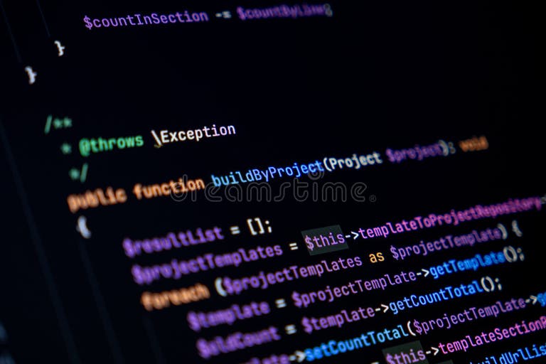 Highlighted Programming Function with PHP Syntax and Color-coded ...