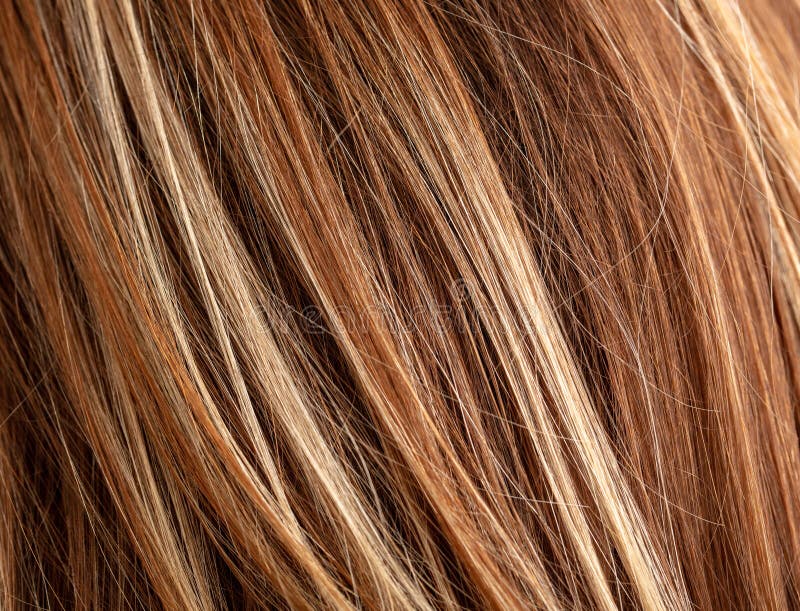 Highlighted Women S Hair As a Background. Texture Stock Image - Image ...