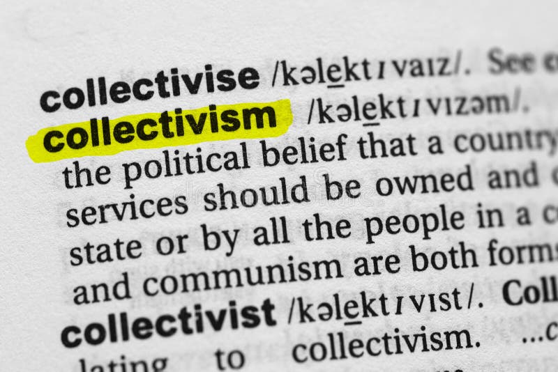 Highlighted Word Collectivism Concept and Meaning Stock Image - Image ...