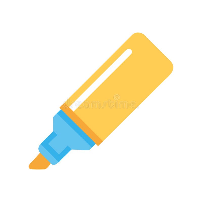 Highlighter Icon for Marking Stock Vector - Illustration of line ...