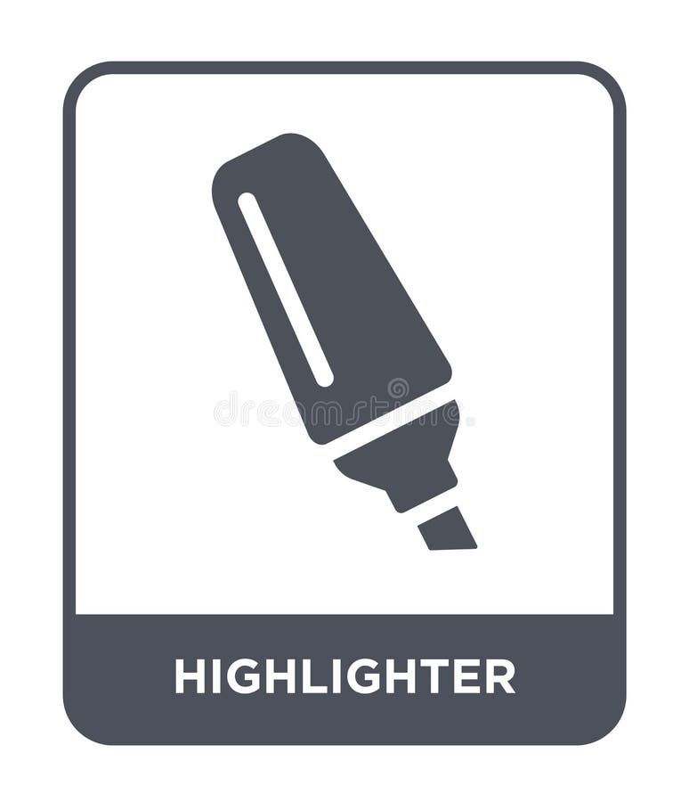 Highlighter Icon in Trendy Design Style. Highlighter Icon Isolated on ...