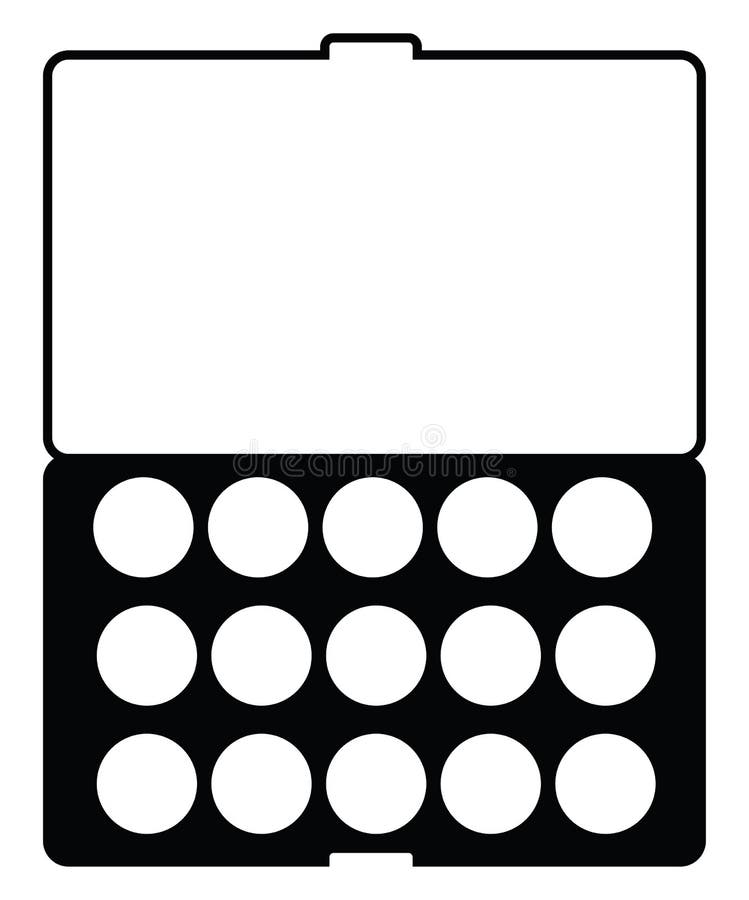 Highlighter palette, icon stock vector. Illustration of abstract ...