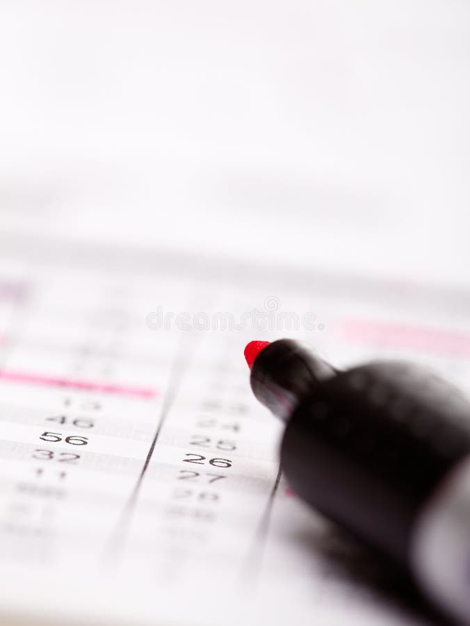 Highlighter on paper stock image. Image of detail, concept - 20976195