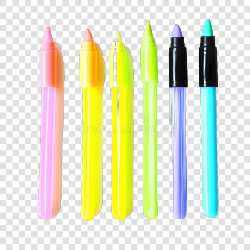 Highlighter set stock photo. Illustration of college - 341519026