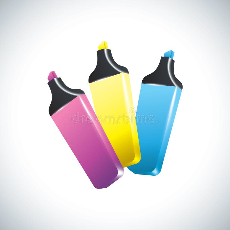 Highlighter. Vector Illustration Decorative Design Stock Vector ...