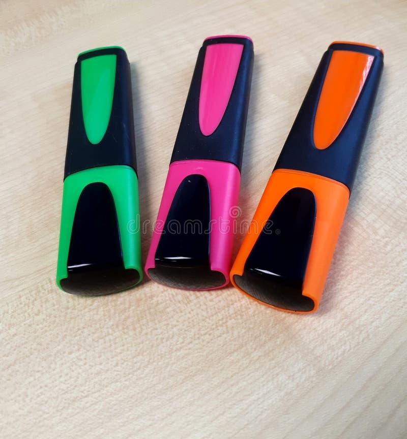 Highlighters stock image. Image of scattered, highlights - 108078009