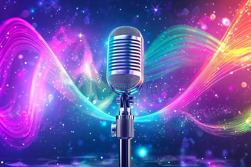 Highlighting Advanced Voice Technology, a Futuristic Microphone is ...