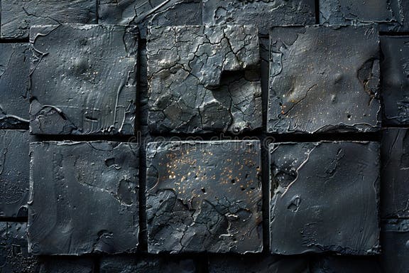 Highlighting Black Solid Color Square Background, Textured. Four ...