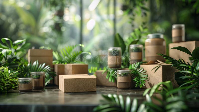 Highlighting Eco-friendly Plant-based Packaging Materials Against a ...