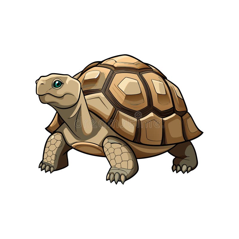 Realistic Gopher Tortoise in Its Ecosystem Stock Image - Illustration ...