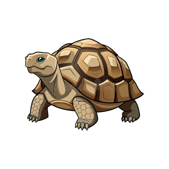 Realistic Gopher Tortoise in Its Ecosystem Stock Image - Illustration ...