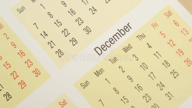 Finding Important Dates on a Calendar for Planning Events Stock Footage ...