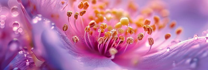Highlighting the Texture and Shape of Pollen Grains on a Flower ...